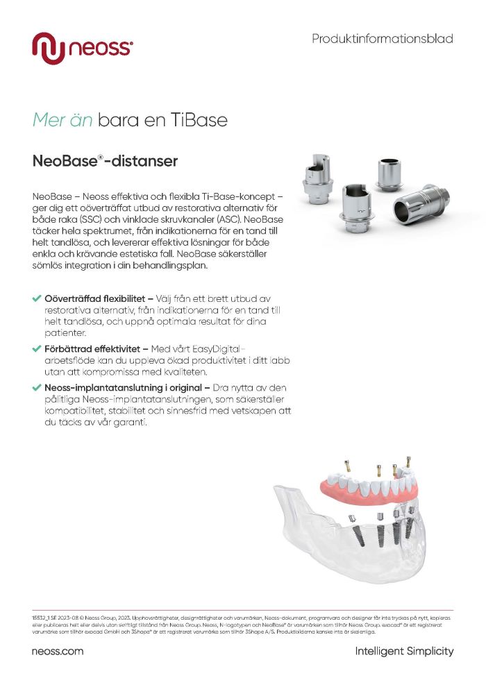 Full arch flexibility with Neoss4+